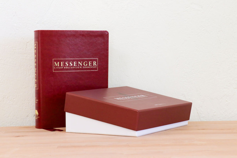 Messenger Study Bible NKJV w/ EGW Commentary - Cherry Red – OA Publishing